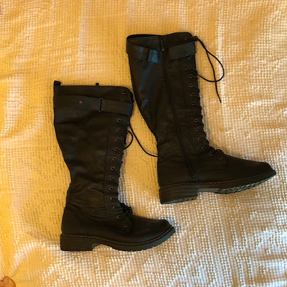 Wanted | Shoes | Wanted Brand Lace Up Boots With Inside Zip | Poshmark